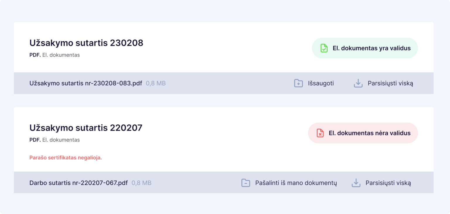 Gavau elektroninį dokumentą: kaip jį patikrinti ir kur saugoti? - Elpako